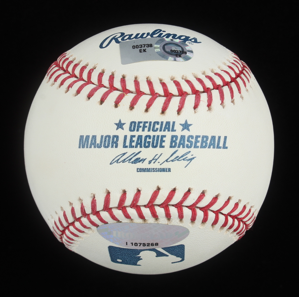 Joe Mauer Signed OML Baseball (MLB) | Pristine Auction