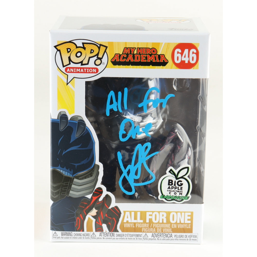 John Swasey Signed "My Hero Academia" #646 All For One Funko Pop! Vinyl ...