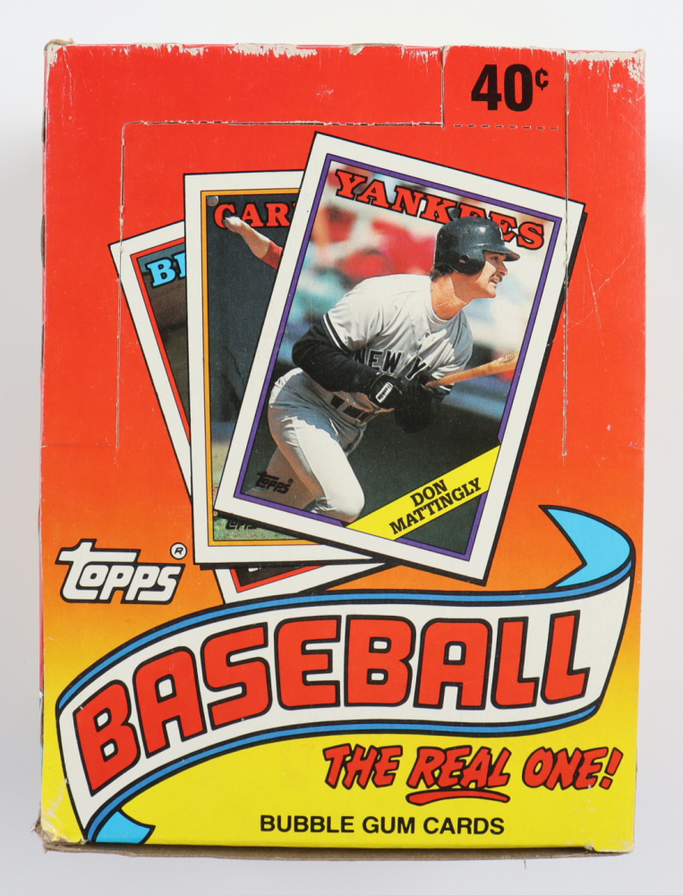 1988 Topps "The Real One" Bubble Gum Baseball Cards Box with (36) Packs ...
