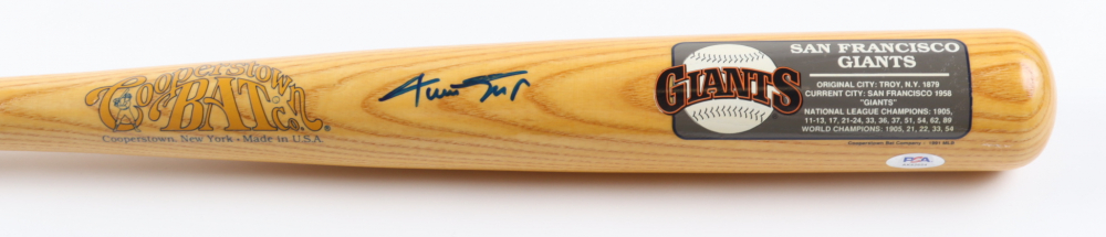 Willie Mays Signed Giants Logo Cooperstown Bat Co. Baseball Bat (PSA ...