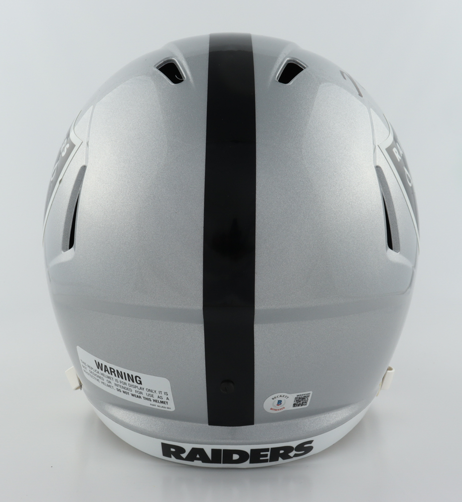 Maxx Crosby Signed Raiders Full-Size Speed Helmet (Beckett) | Pristine ...