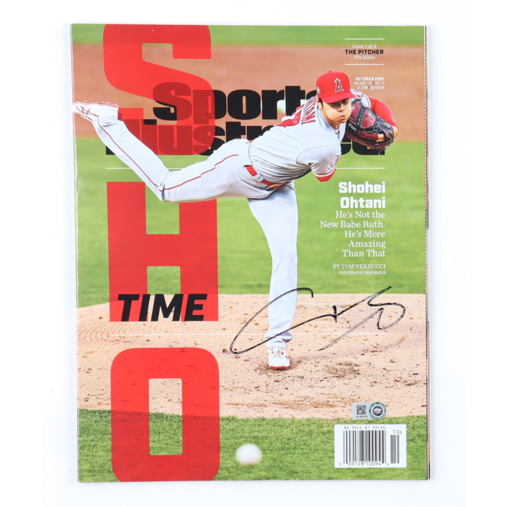 Shohei Ohtani Signed 2021 Sports Illustrated Magazine (MLB) | Pristine ...