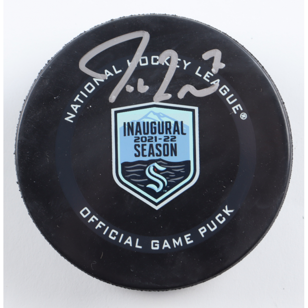 Jordan Eberle Signed Kraken Logo Hockey Puck (Fanatics) | Pristine Auction