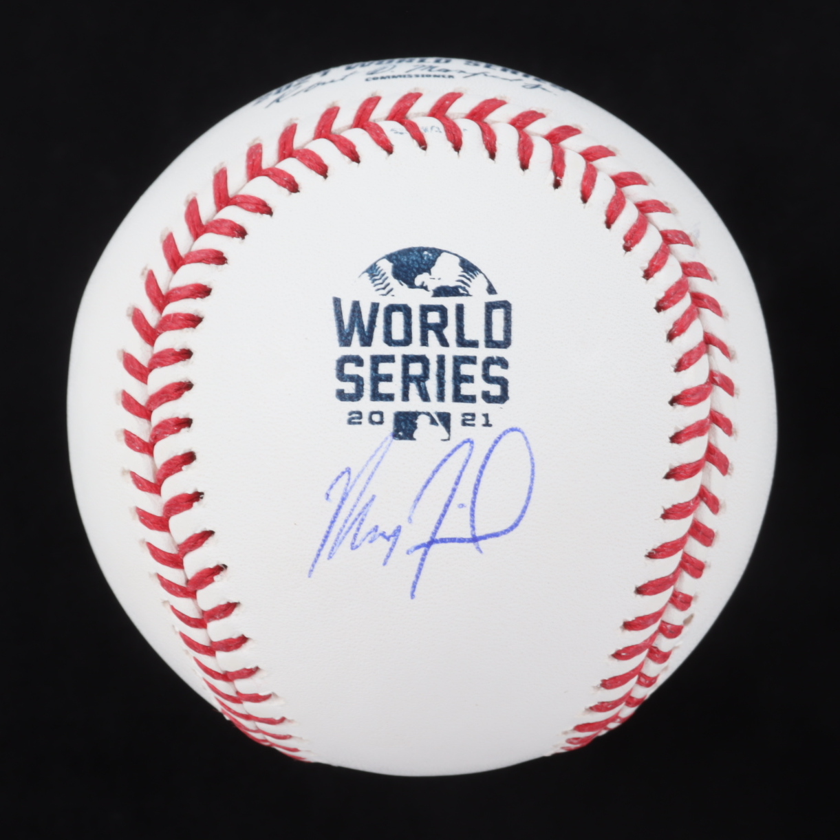 Max Fried Signed 2021 World Series Logo Baseball (MLB) | Pristine Auction