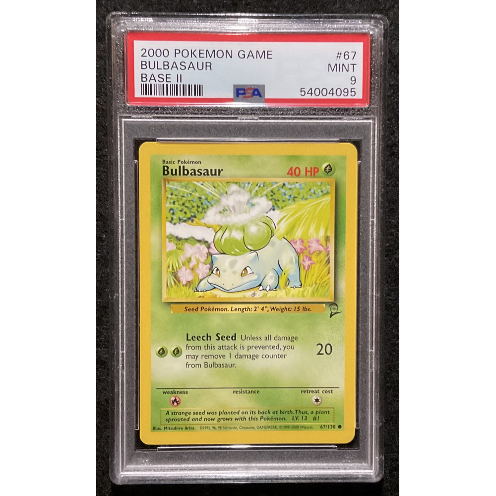 Bulbasaur 2000 Pokemon Base 2 Unlimited #67 (PSA 9) | Pristine Auction