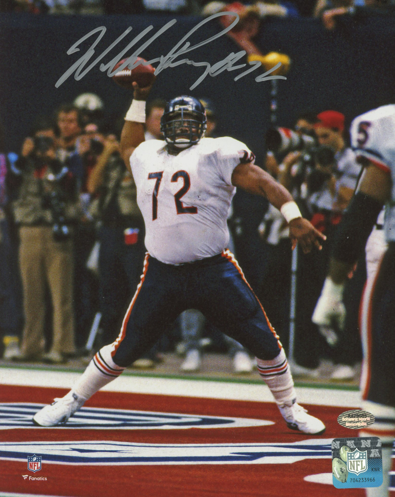 William Perry Signed Bears 8x10 Photo (Schwartz) | Pristine Auction