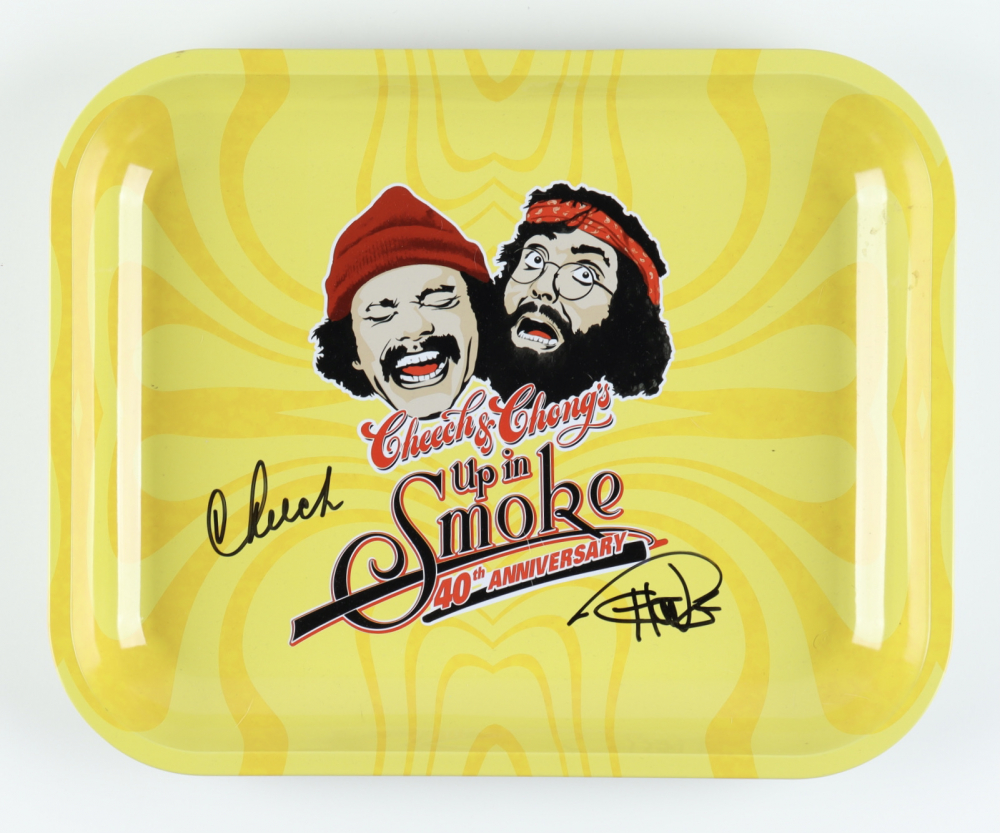 Tommy Chong & Cheech Martin Signed "Up In Smoke" 40th Anniversary ...