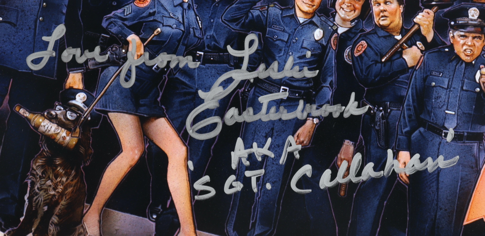 Leslie Easterbrook & Michael Winslow Signed "Police Academy" 11x17 ...