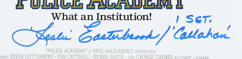 Leslie Easterbrook & Michael Winslow Signed "Police Academy" 11x17 ...