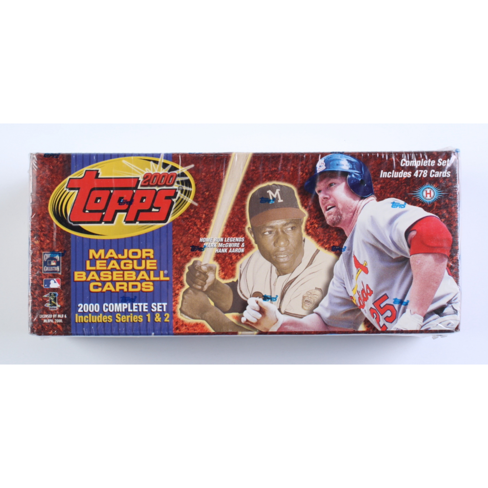 2000 Topps Series 1 & 2 Complete Set Of (478) Baseball Cards with Cal ...