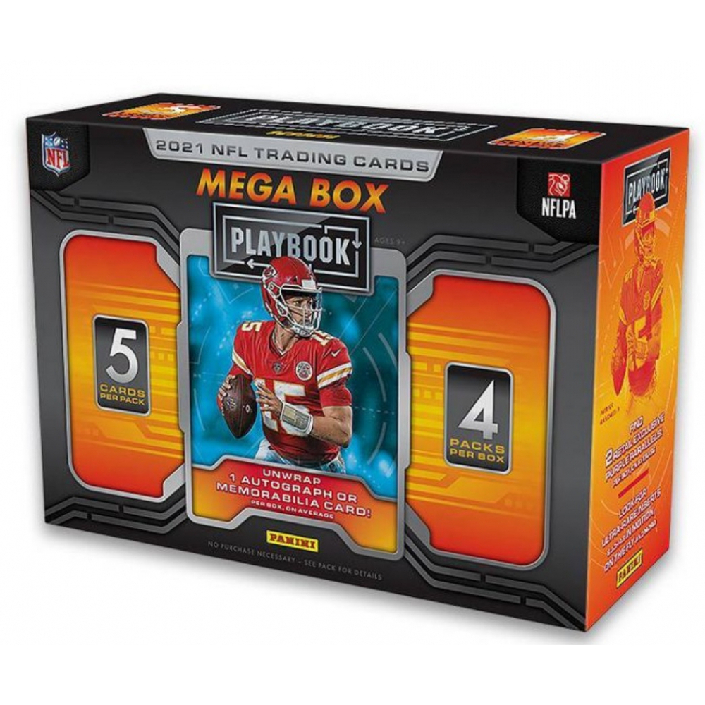 2021 Panini Playbook Football Mega Box with (4) Packs | Pristine Auction
