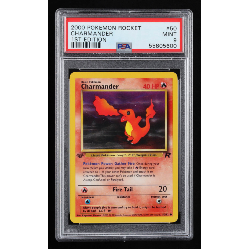 Charmander 2000 Pokemon Team Rocket 1st Edition #50 (PSA 9) | Pristine ...