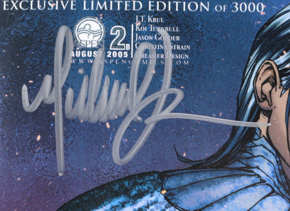 Michael Turner Signed LE 2005 "Fathom" Issue #2-JCO Aspen Comic Book ...