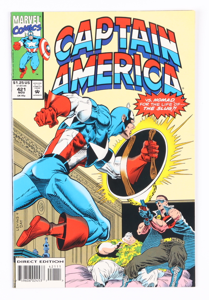 1993 "Captain America" Issue #421 Marvel Comic Book | Pristine Auction
