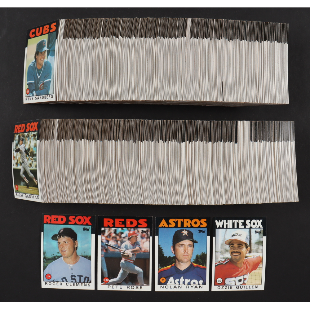 1986 Topps Baseball Complete Set of (792) Cards with Roger Clemens #661 ...