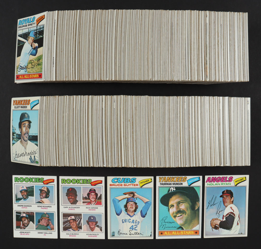 1977 Topps Baseball Complete Set of (660) Cards with Rookie Outfielders ...