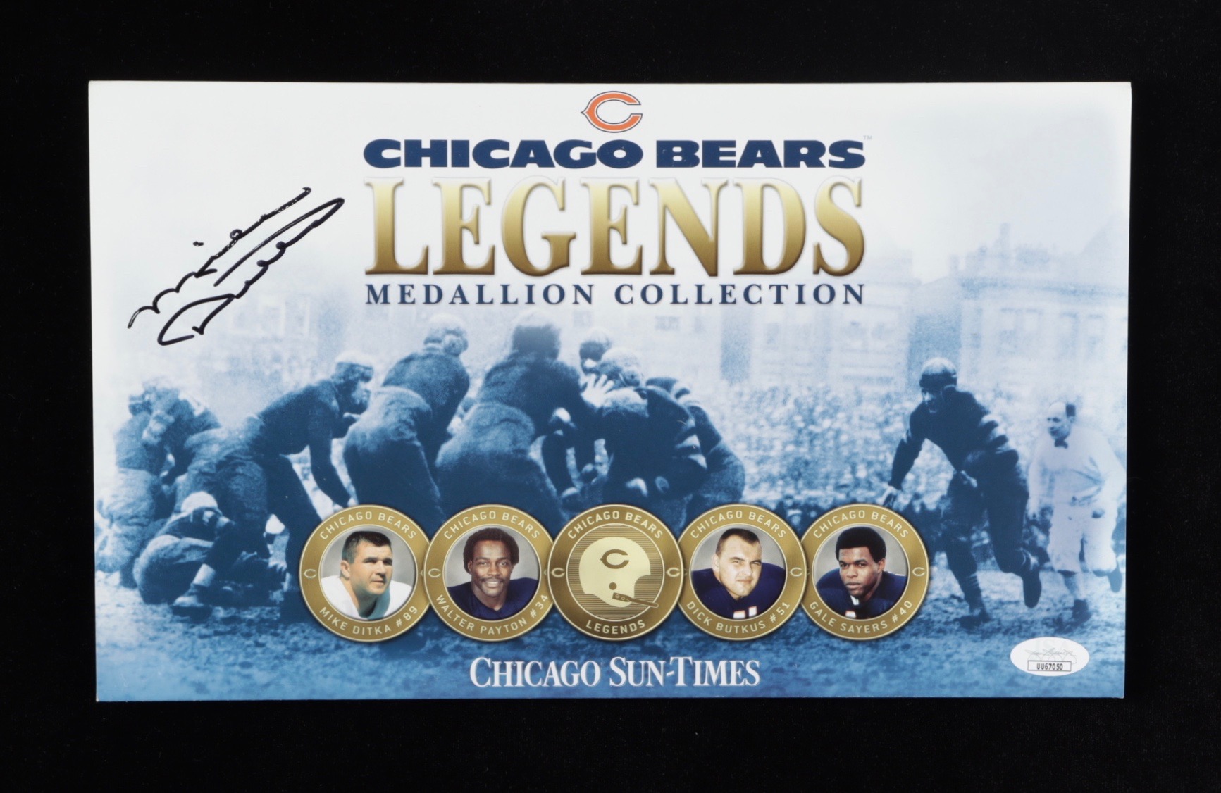 Mike Ditka & Doug Buffone Signed Bears Legends Medallion Collection ...