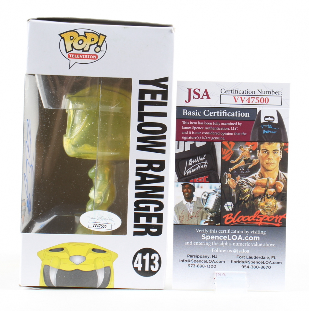 Karan Ashley Signed "Mighty Morphin Power Rangers" #413 Yellow Ranger ...