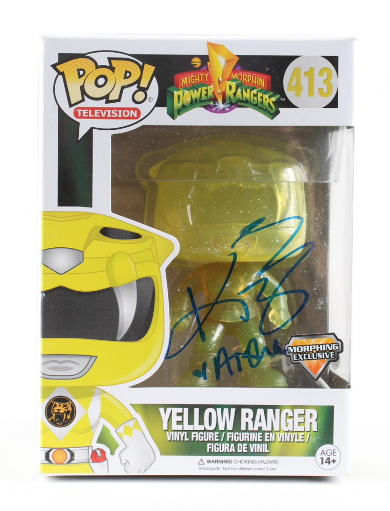 Karan Ashley Signed "Mighty Morphin Power Rangers" #413 Yellow Ranger ...