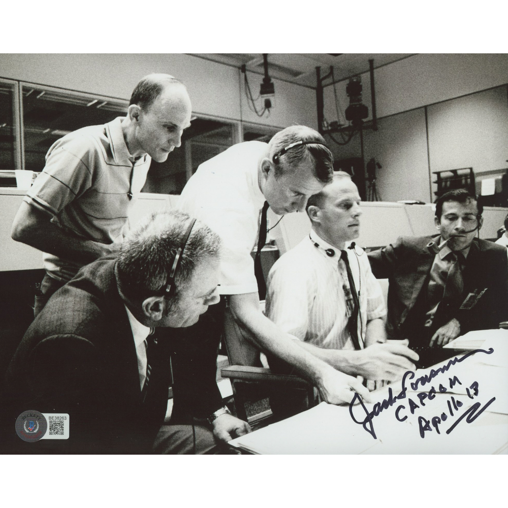 Jack R. Lousma Signed NASA 8x10 Photo Inscribed "CAPCOM" & "Apollo 13 ...