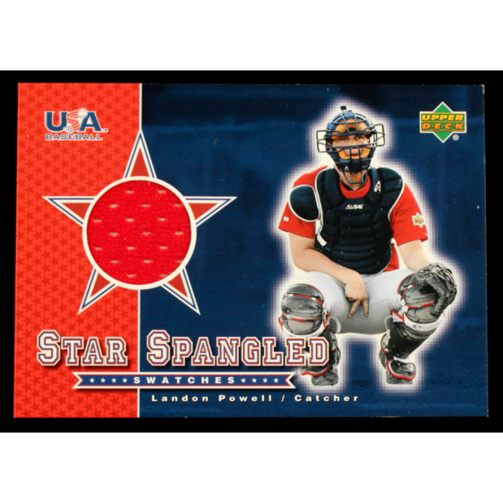 Landon Powell 2003 Upper Deck Star-Spangled Swatches #LP R | Pristine ...