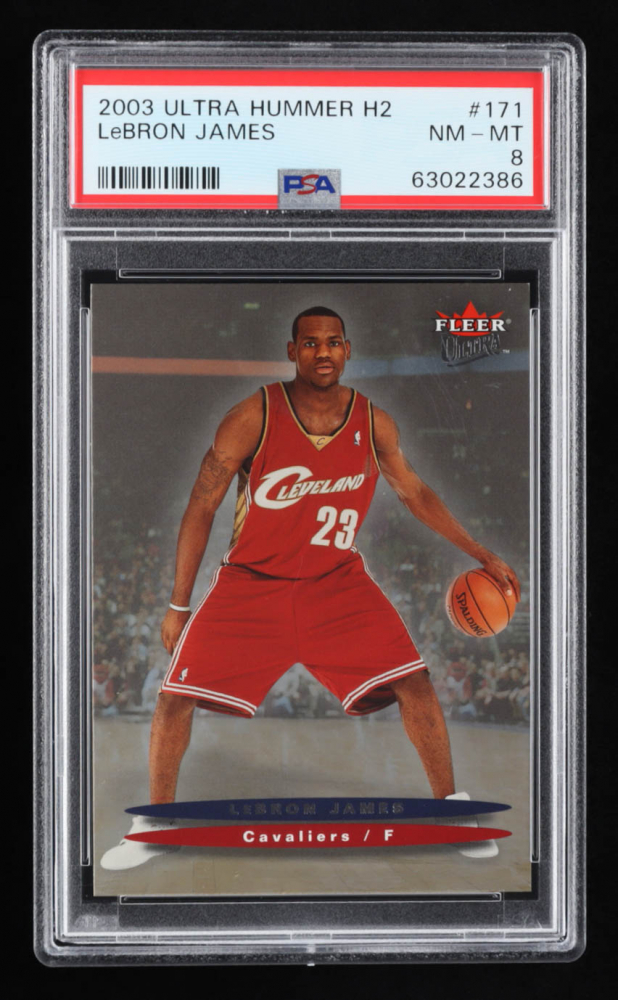 LeBron James 2003-2004 Ultra Hummer H2 #171B RC (PSA 8) | Pristine Auction