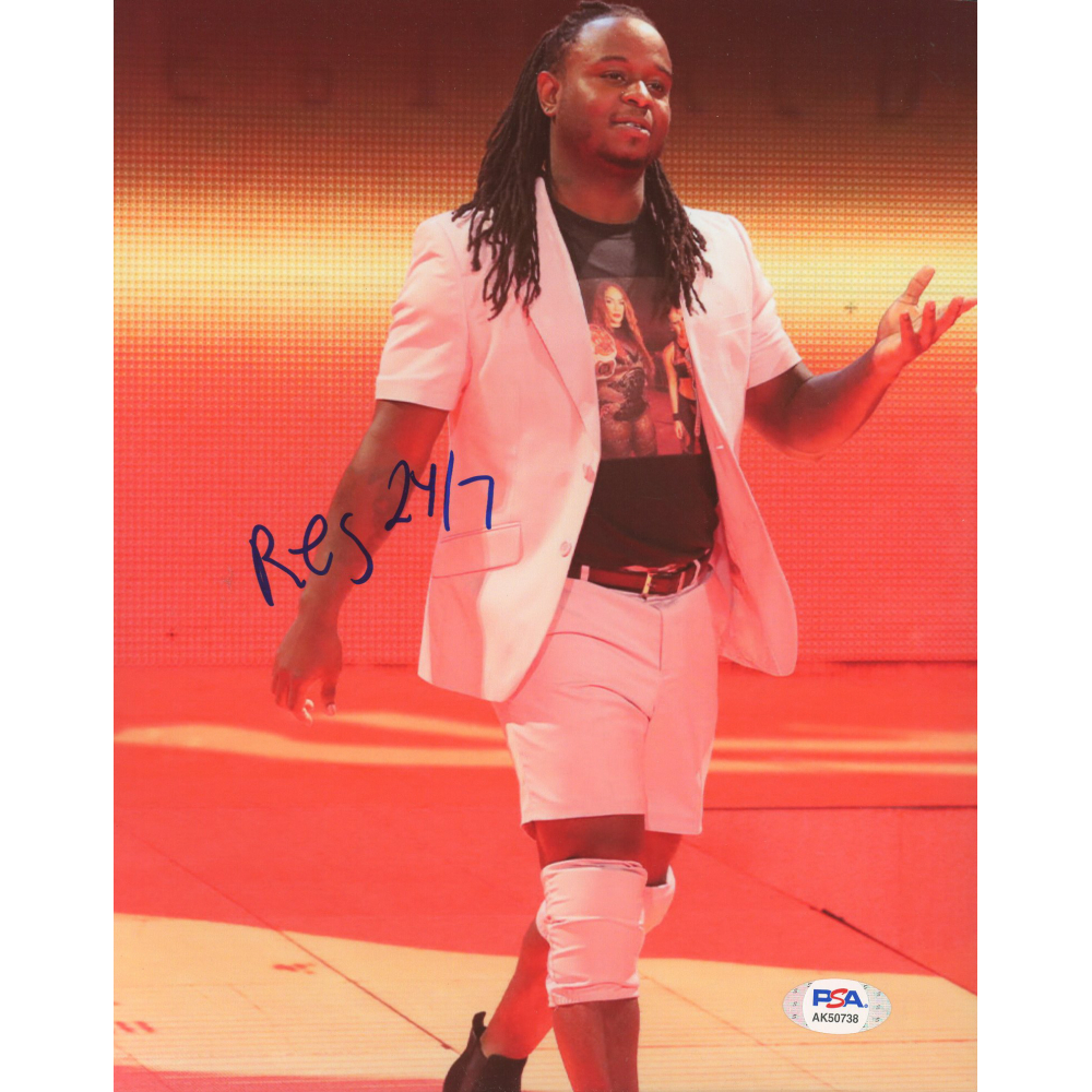 Reggie Signed WWE 8x10 Photo Inscribed "24/7" (PSA) | Pristine Auction