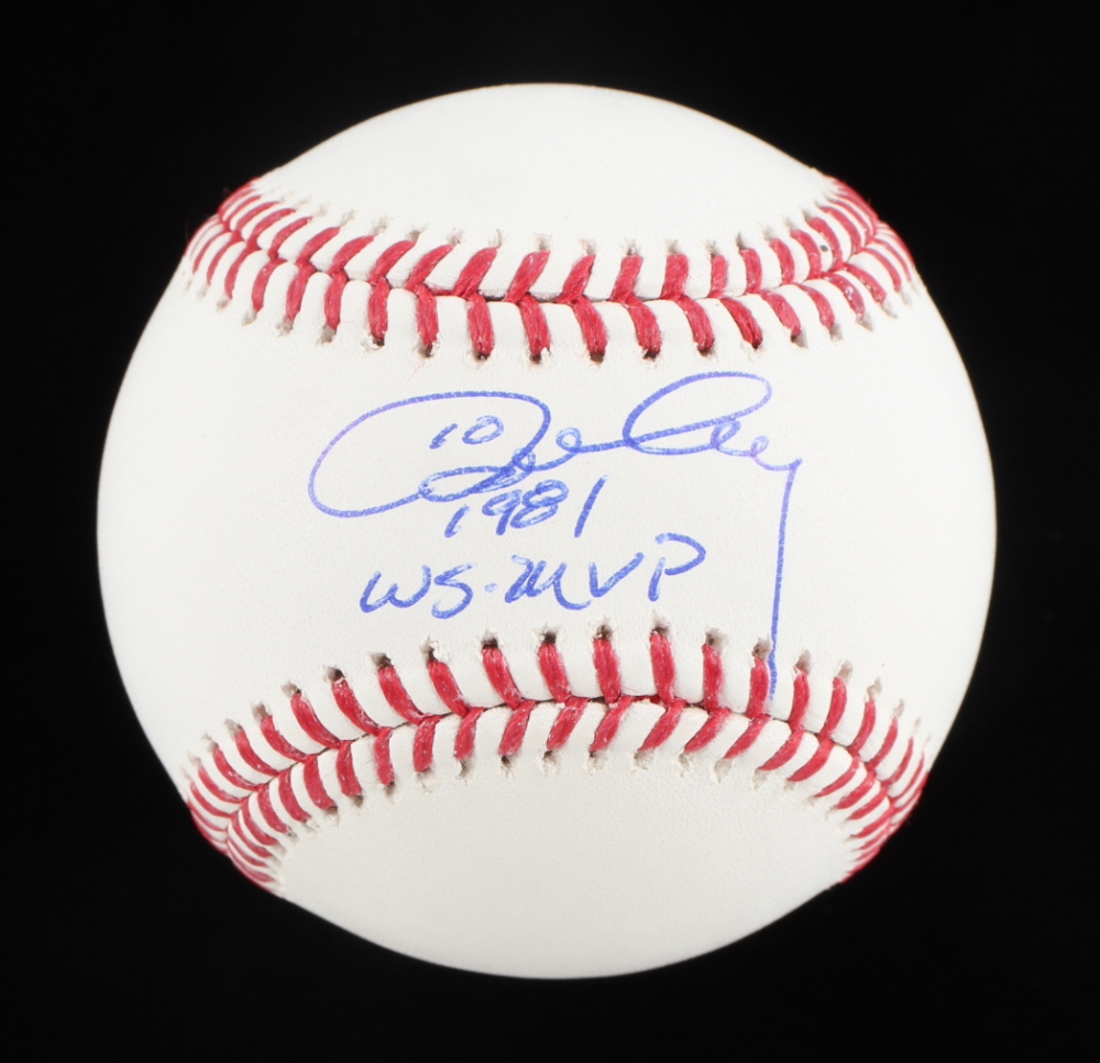 Ron Cey Signed OML Baseball Inscribed "1981 WS MVP" (Beckett & Cey ...