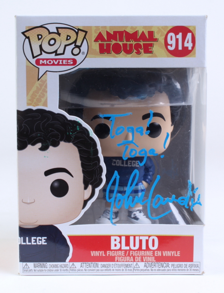 John Landis Signed "Animal House" #914 Bluto Funko Pop! Vinyl Figure ...