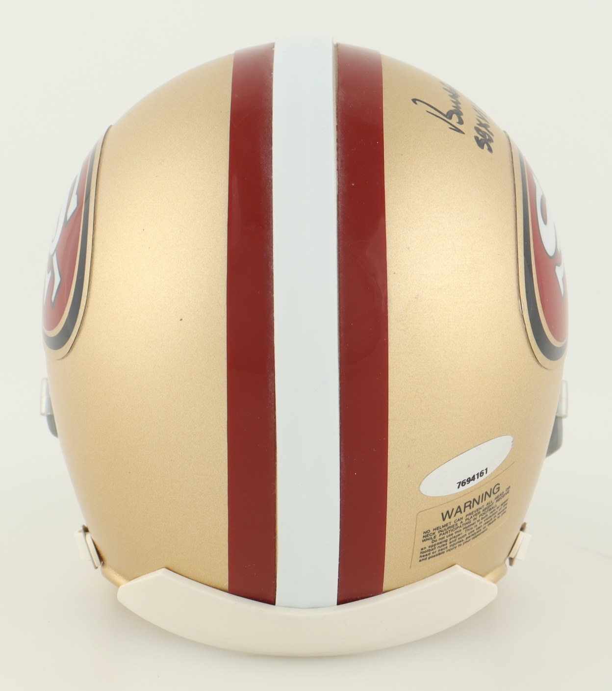 Renaldo Nehemiah Signed 49ers Mini-Helmet Inscribed "SBXVI Champs ...