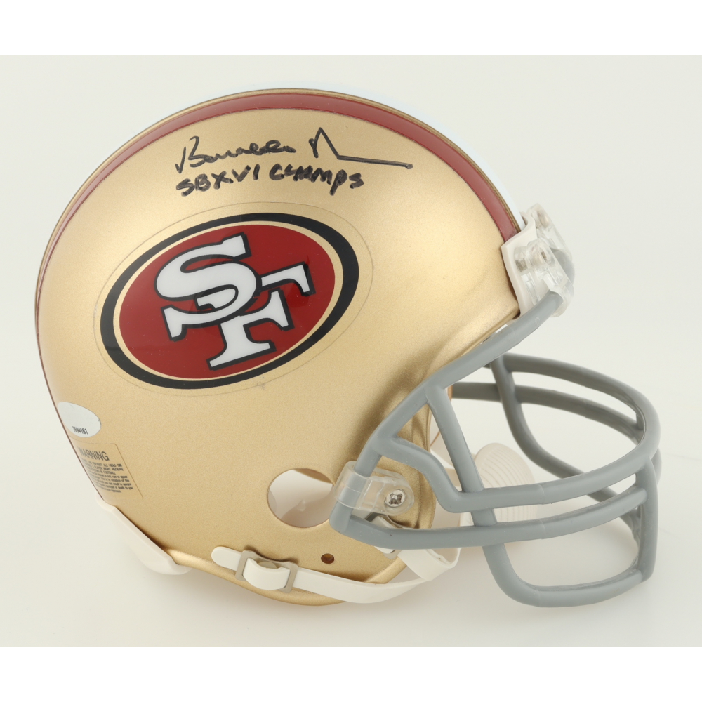 Renaldo Nehemiah Signed 49ers Mini-Helmet Inscribed "SBXVI Champs ...