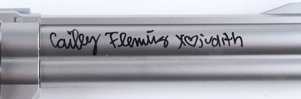 Cailey Fleming Signed "The Walking Dead" Revolver Inscribed "XO Judith ...