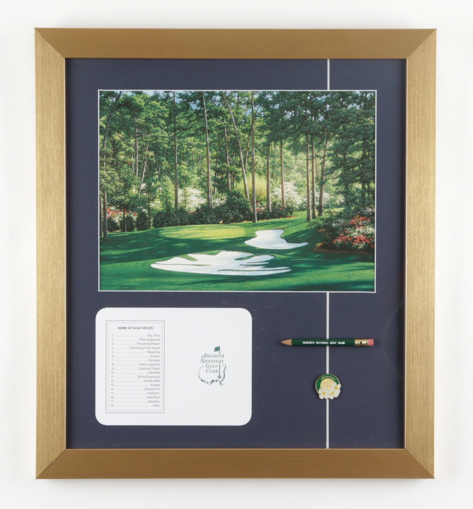 Jimmy Dykes "Augusta National Masters" 16x18 Custom Framed Art Print ...