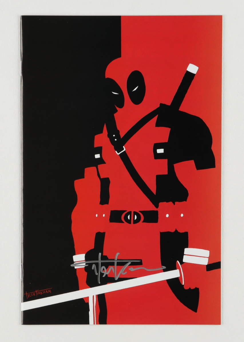 Tyler Kirkham Signed 2021 "Deadpool: Black, White & Blood" Issue #1 ...