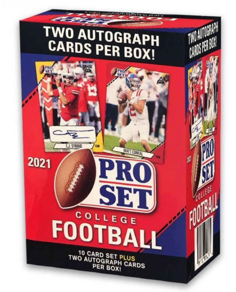 2021 Leaf Pro Set College Football Blaster Box with (12) Cards ...