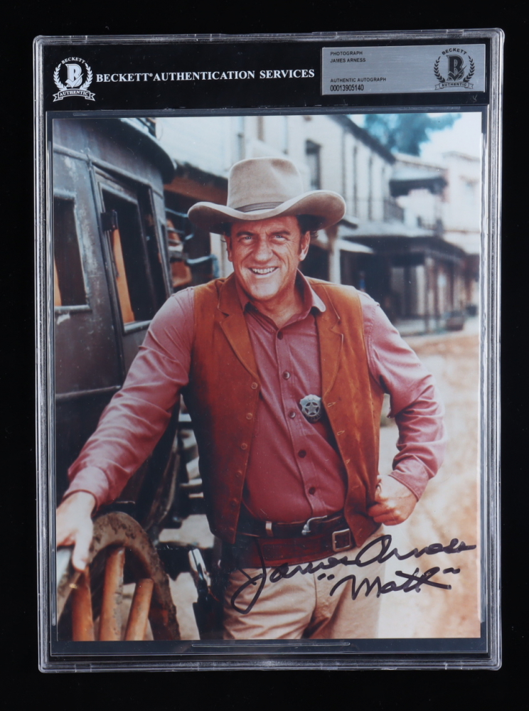 Jim Arness Signed "Gunsmoke" 8x10 Photo Inscribed "'Matt'" (BGS ...