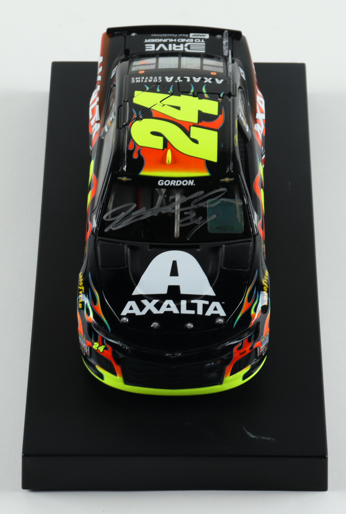 Jeff Gordon Signed LE NASCAR #24 Axalta Fan Club 2018 Camaro 1:24 Scale ...