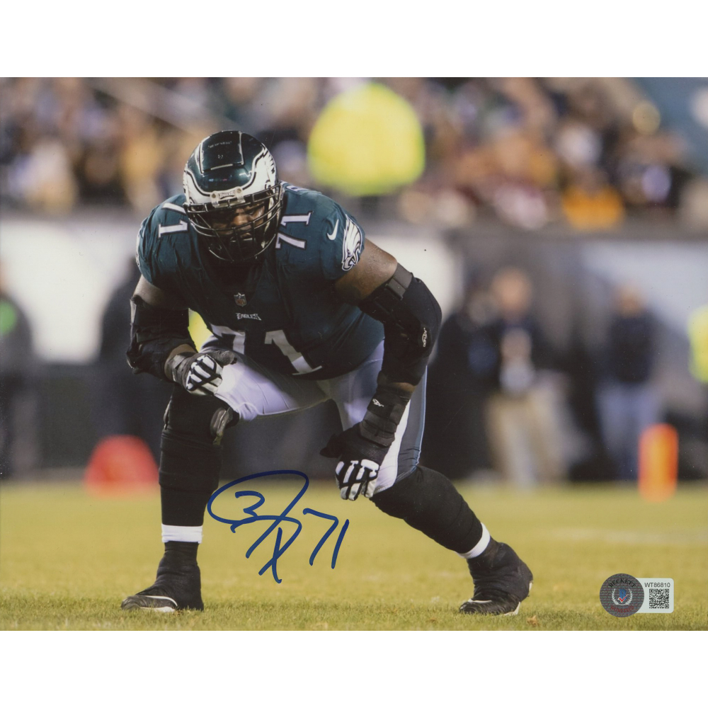 Jason Peters Signed Eagles 8x10 Photo (Beckett) | Pristine Auction