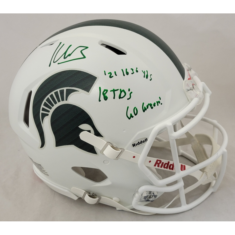 Kenneth Walker III Signed Michigan State Spartans Full-Size Authentic ...