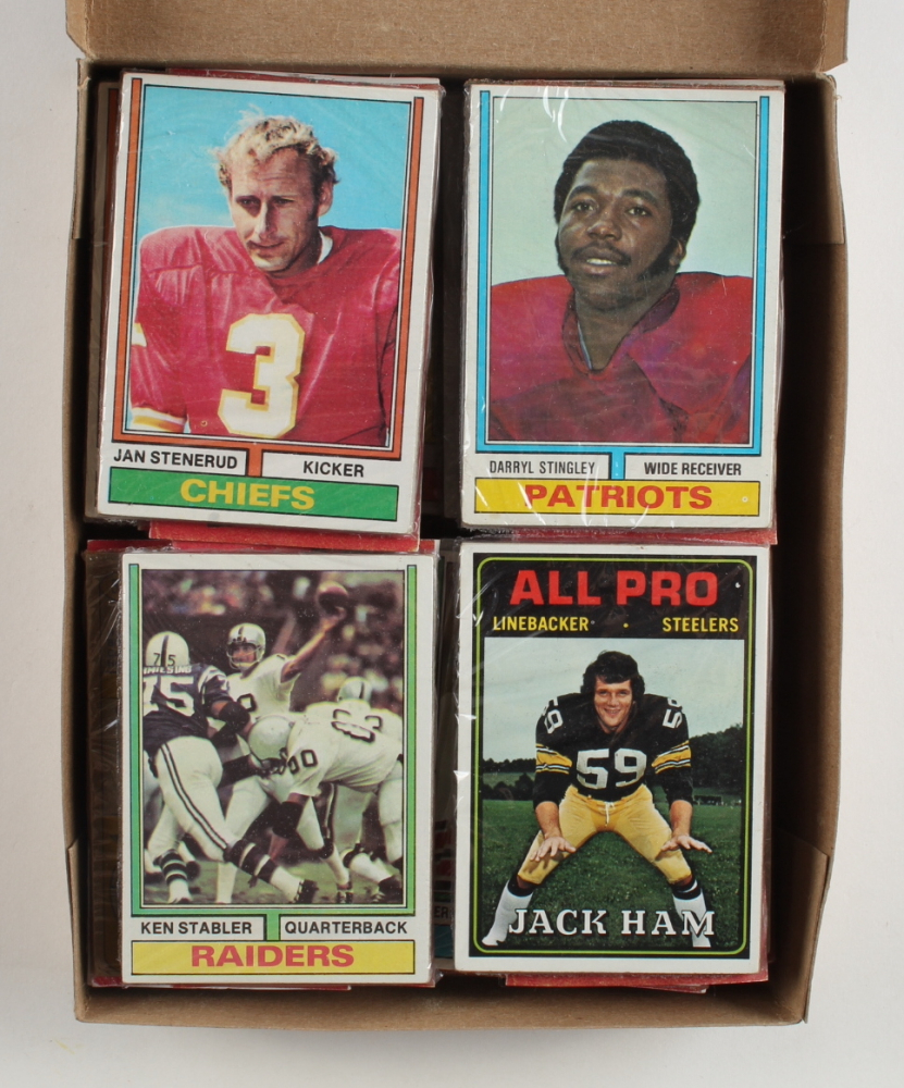 1974 Topps Football Card Fun Pack Box with (20) Packs | Pristine Auction
