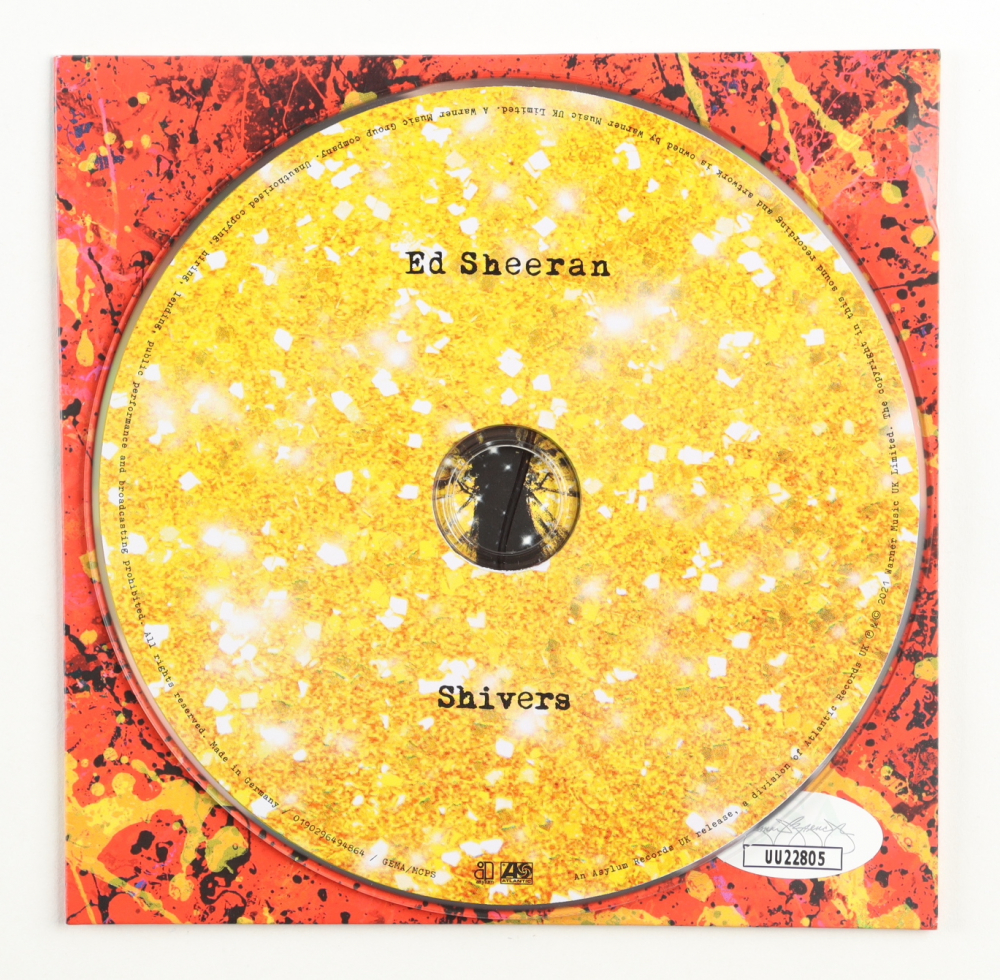 Ed Sheeran Signed "Shivers" CD Disc Cover (JSA) | Pristine Auction