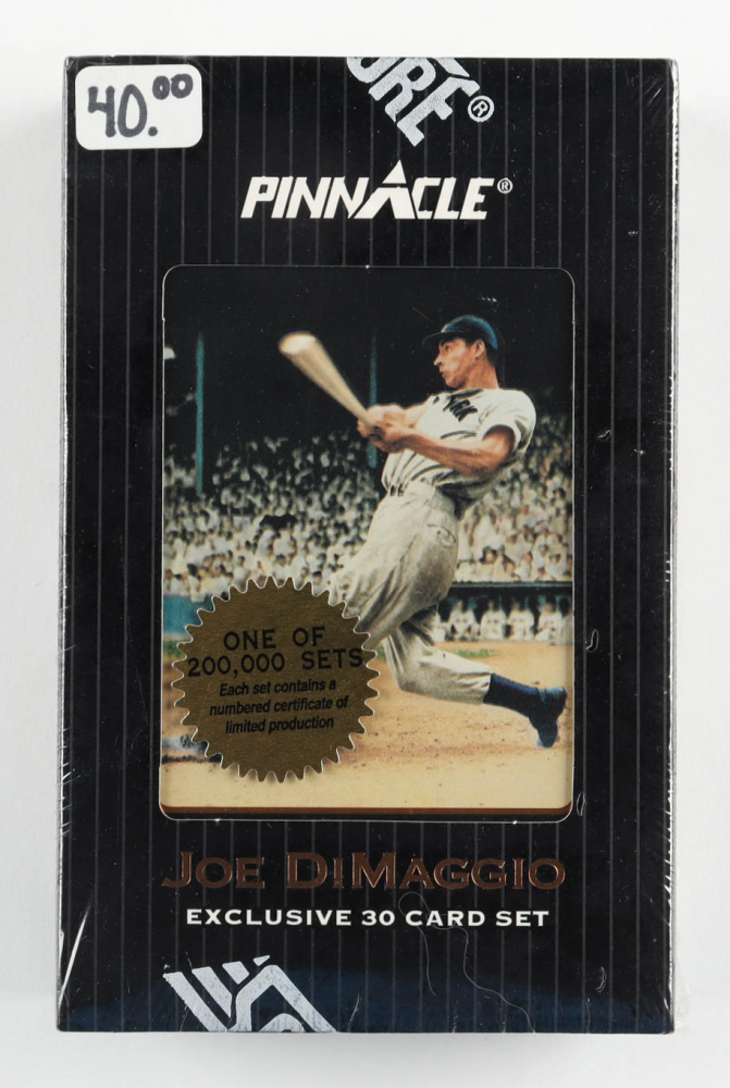 Joe DiMaggio 1993 LE Pinnacle Score Baseball Card Tin Set with (30 ...
