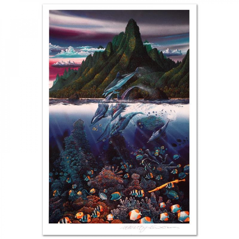 Robert Lyn Nelson Signed "Violet Hues of Moorea" Limited Edition 14x20 ...
