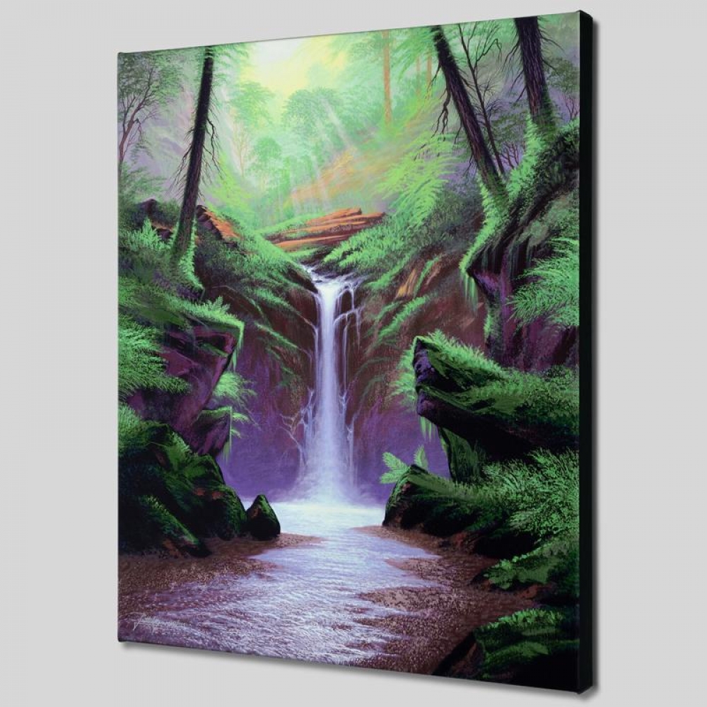 Jon Rattenbury Signed "Woodland Cascade" Limited Edition 20x24 Giclee ...