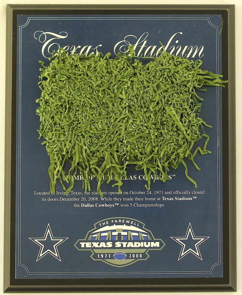 Dallas Cowboys Texas Stadium Final Season 8x10 Plaque with Game-Used ...