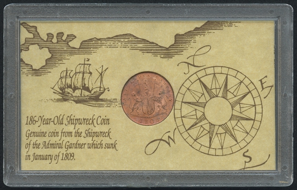 Shipwreck Coin from the Shipwreck of the Admiral Gardner in 1809 ...