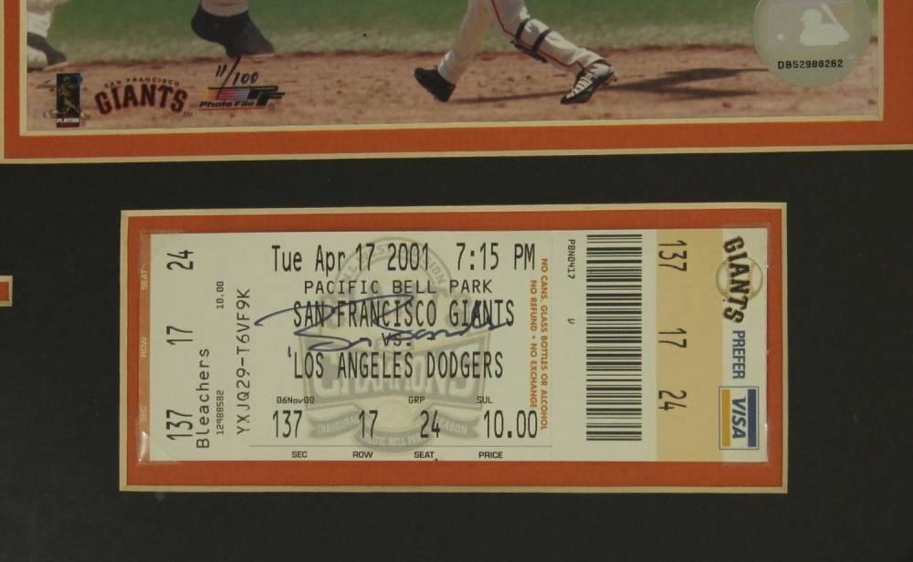 Barry Bonds Signed Giants "500th Home Run" 18x18 Custom Framed Display ...