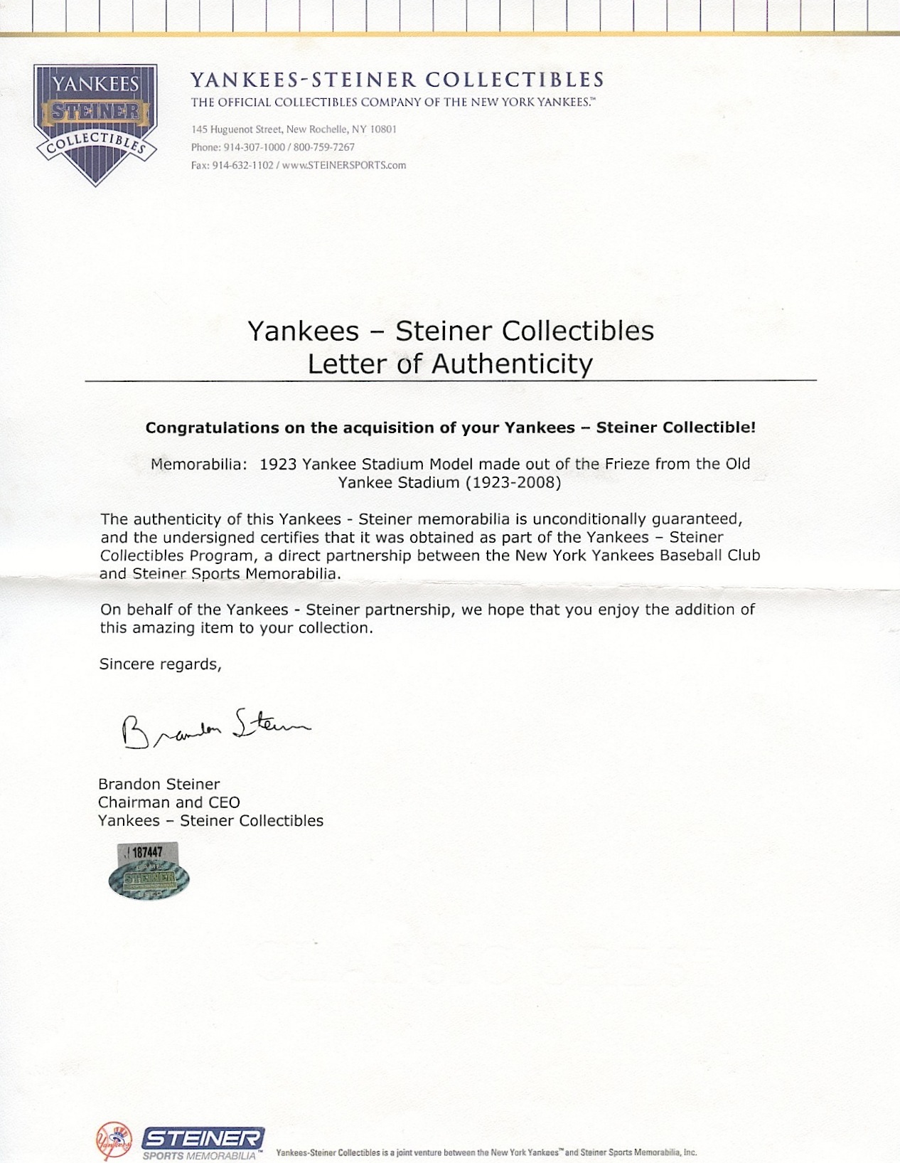 Yankees Replica Stadium Model Made From Authentic Original Yankee ...