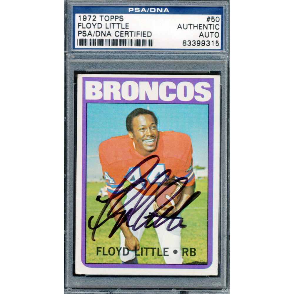 Floyd Little Signed 1972 Topps #50 (PSA) | Pristine Auction