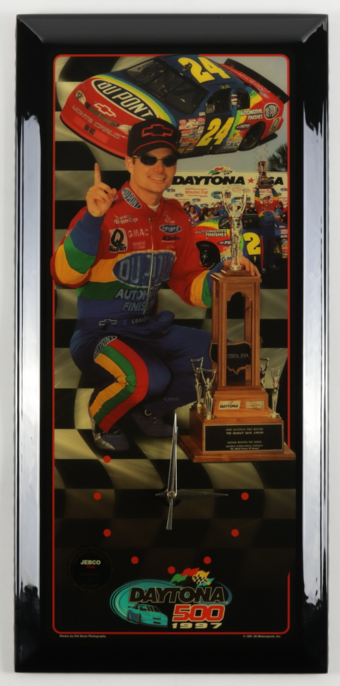 Jeff Gordon LE NASCAR 1997 Daytona 500 11x23 Clock | Pristine Auction